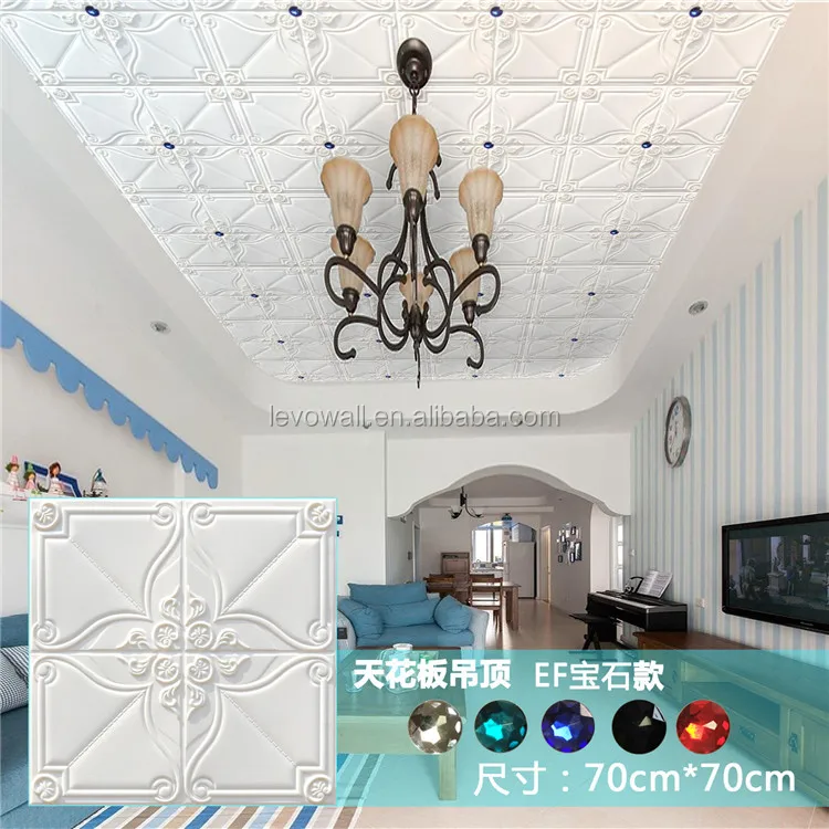 Pe Foam Self Adhesive Ceiling For Ceiling Decoration Ceiling Tiles ...