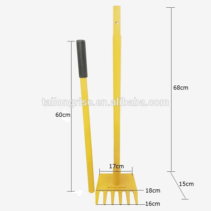 Garden Tools Carbon Steel Fire Hoe Cultivator Hand Rake Hoe And Plow ...