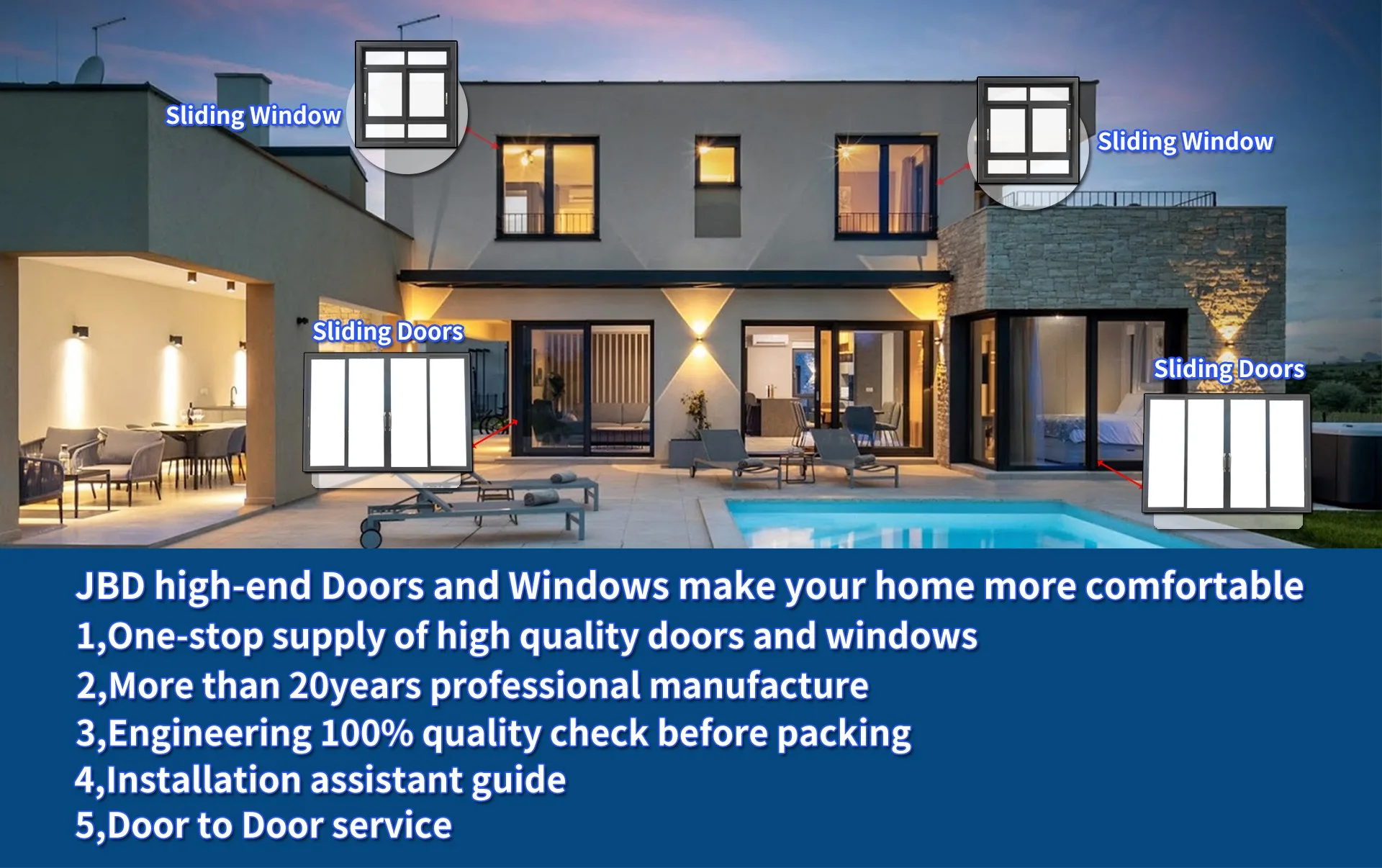 Foshan City Jbd Home Building Material Co., Ltd. - Sunroom, Door