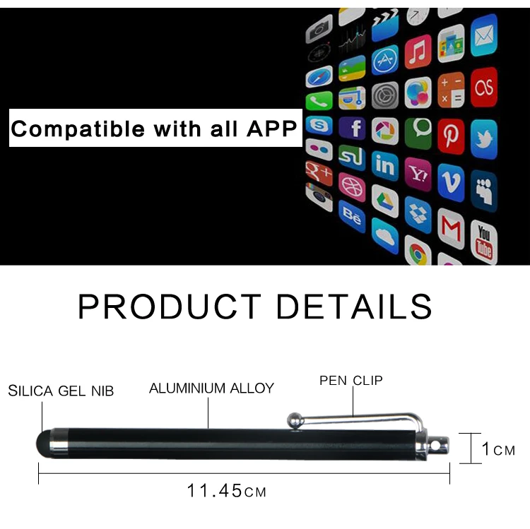 Wholesale Passive Capacitive Stylus Pen For Touch Screens - Buy Drawing ...