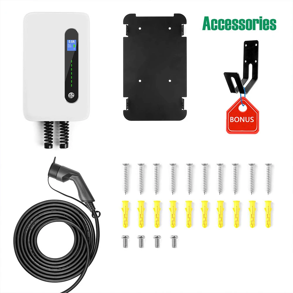 32a 1 Phase Ev Charger Wallbox Level 2 Evse Charging Station For ...