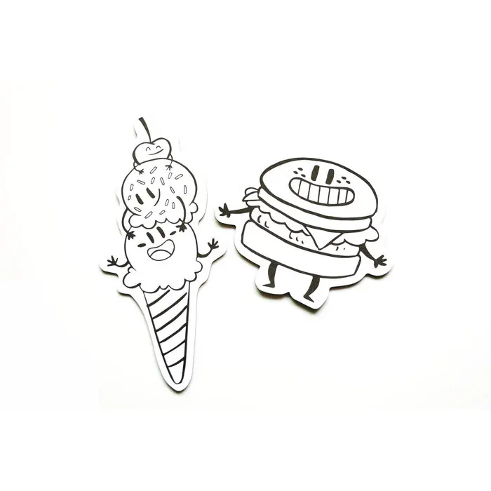 Creative DIY Magnetic Coloring Sheet Fridge Magnet