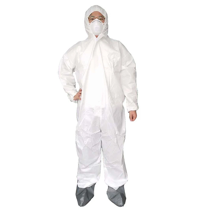 PPE Disposable Coverall Anti-Static Microporous Breathable Coveralls ...