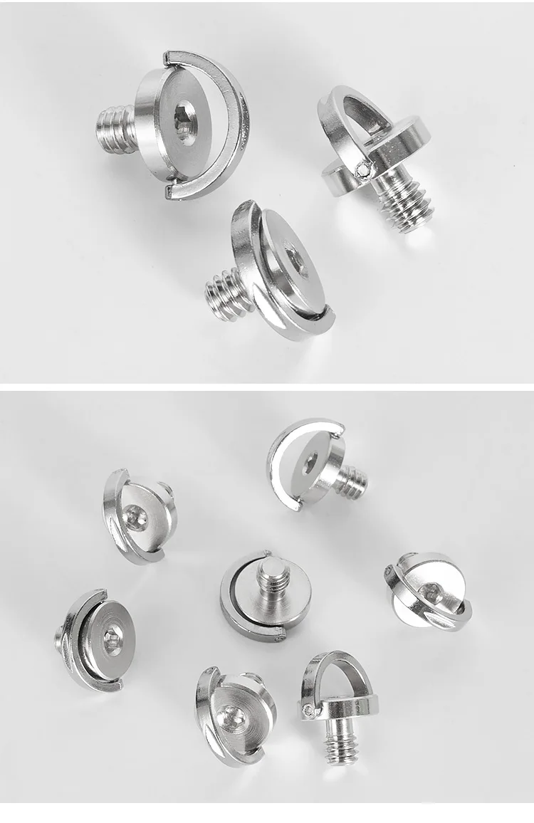 BEXIN Photographic Screw 1/4 Inch Mounting D Ring Screw