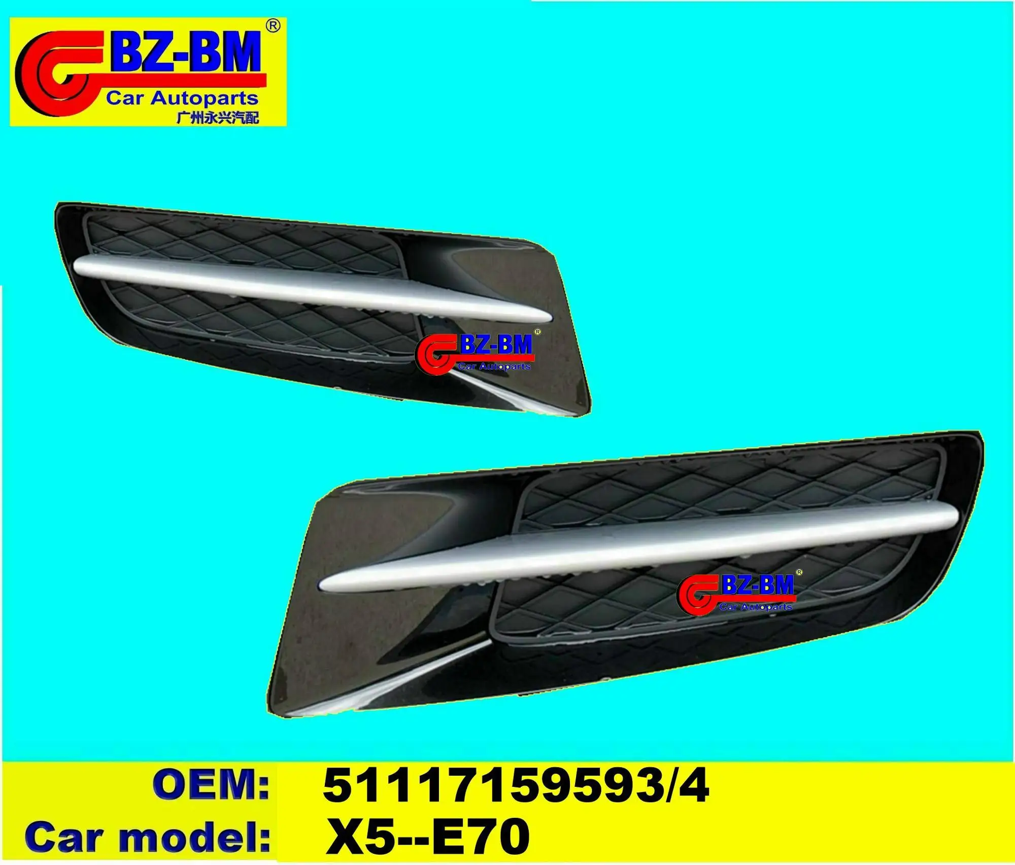 For Bmw Front Bumper Grill Cover Body Part G30 G38 M 51118068339/ ...