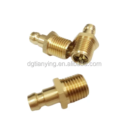 HASCO Z811 Mould with Valve Brass Male Hex Hose Pipe Nipple
