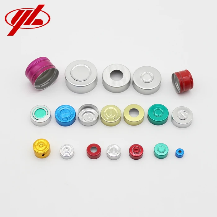 GMP Certified 13mm 20mm 32mm Aluminum Plastic Glass Bottle Vial Flip Cap