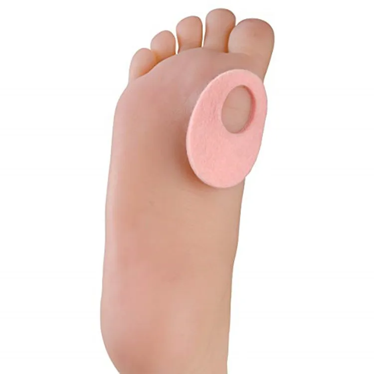 Toe And Foot Protectors Oval-shaped Felt Callus Pads Cushions Toe Pads ...