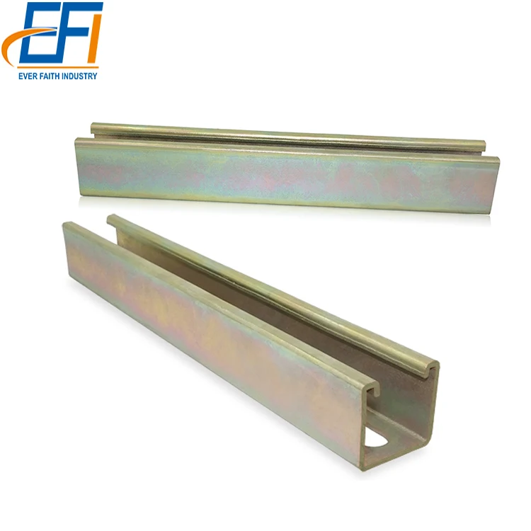 Small Strut C Channel Silver Electro-Galvanized HDG Unistrut Channel ...