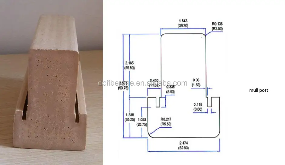 Usa Standard Lvl Reinforced Wpc Pvc Vinyl Door Mull Post T Bar - Buy ...