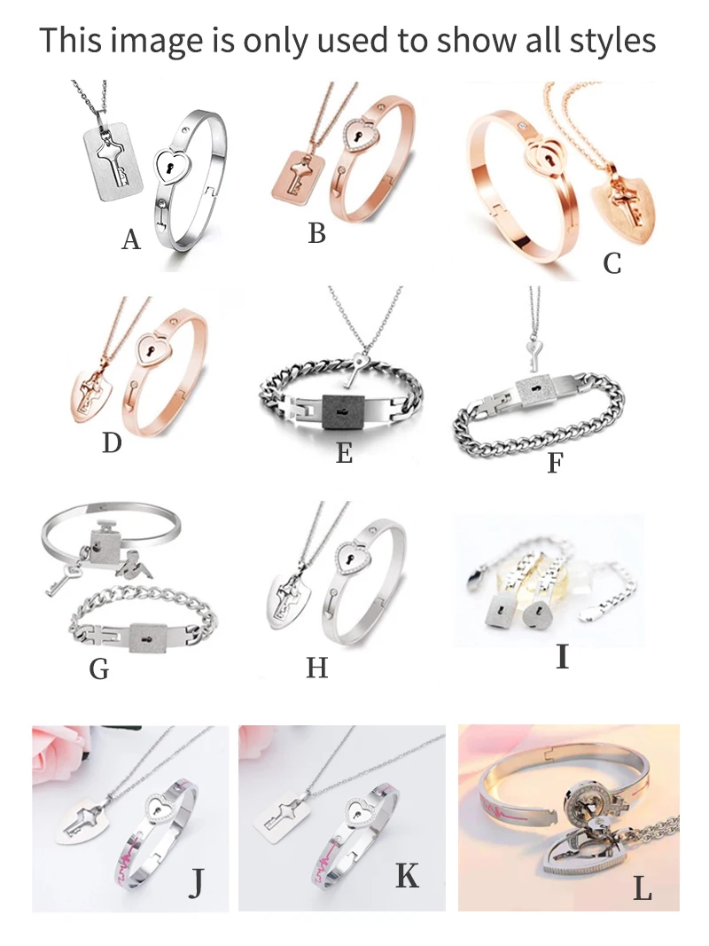 New Arriving Unique Design A Set Jewelry Fashion Titanium Steel Key ...
