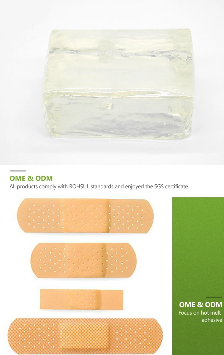 PSA Pressure Sensitive Adhesive Hot Melt for Skin Bandage Tape