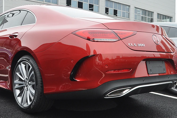 C257 Cls300 350 Amg Cls53 Rear Bumper Splitter Lip Canards For Mercedes ...