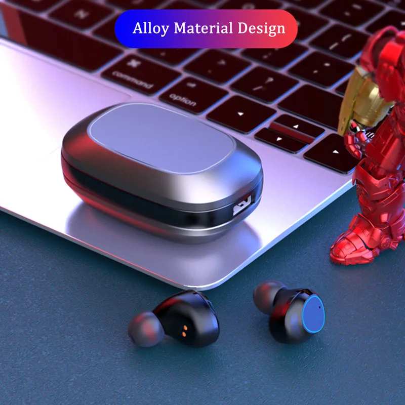 G16 TWS BT V5.0 Wireless Headphones - IPX7 Waterproof Earbuds