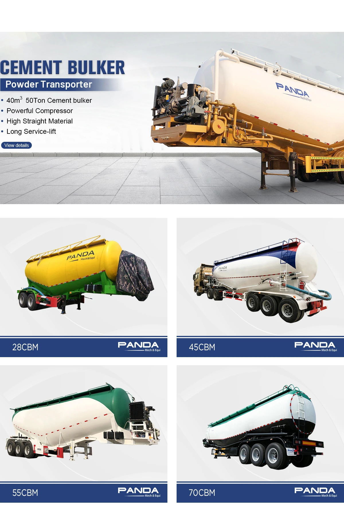 Shandong Panda Mechanical Co., Ltd. - Flatbed trailer, Container Trailer