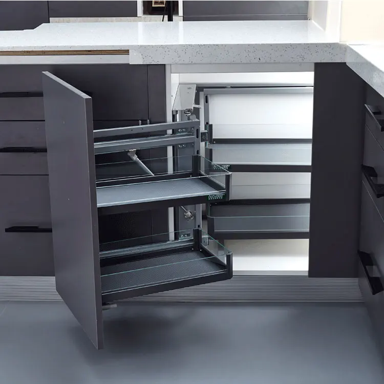 Kitchen Accessories - Glass Magic Corner Basket with Mat