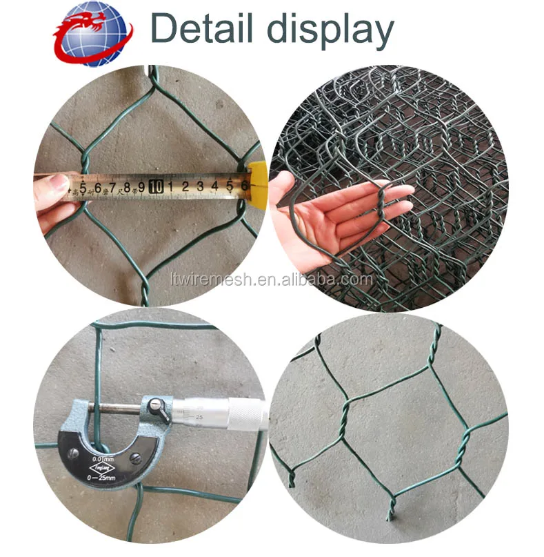 Pvc Coated Gabions Application And Hexagonal Hole Shape Gabion Mesh Box ...
