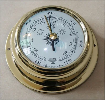 Ship Digital Barometer Marine Aneroid for Yacht – 5 Inch Brass & Zinc ...
