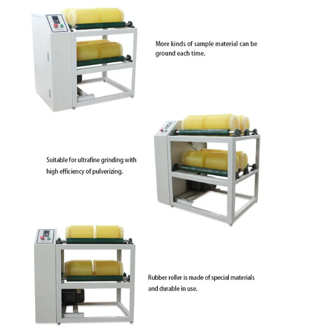 Laboratory 2 to 8 Work Positions Roller Ball Mill for Powder Grinding
