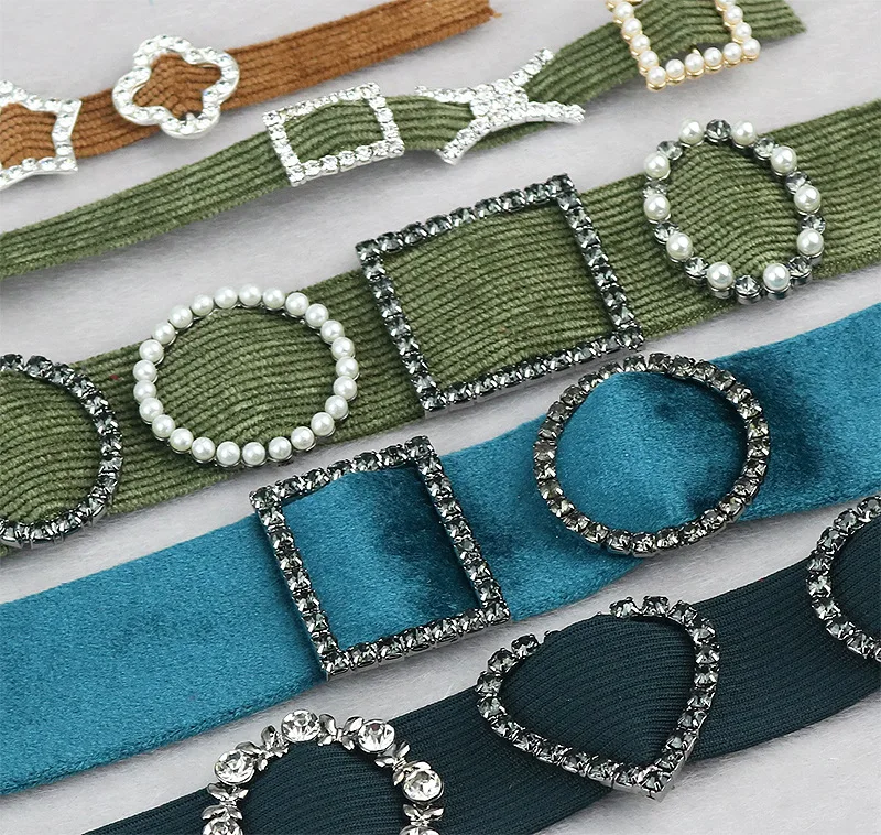 Custom Rhinestone Button For Dresses Fancy Metal Sewing Crystal Button ...