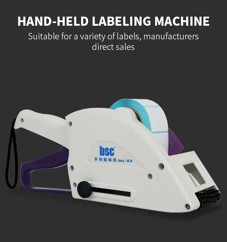 Bsc-60 Handheld Label Applicator 60mm Manual Hand Held Label Applicator ...