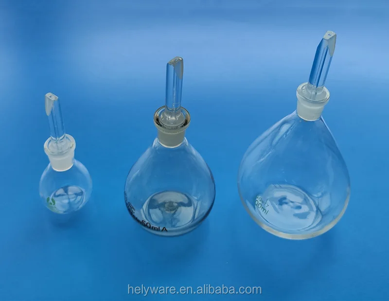 Lab Use Glass Pycnometer - Specific Gravity Density Bottle
