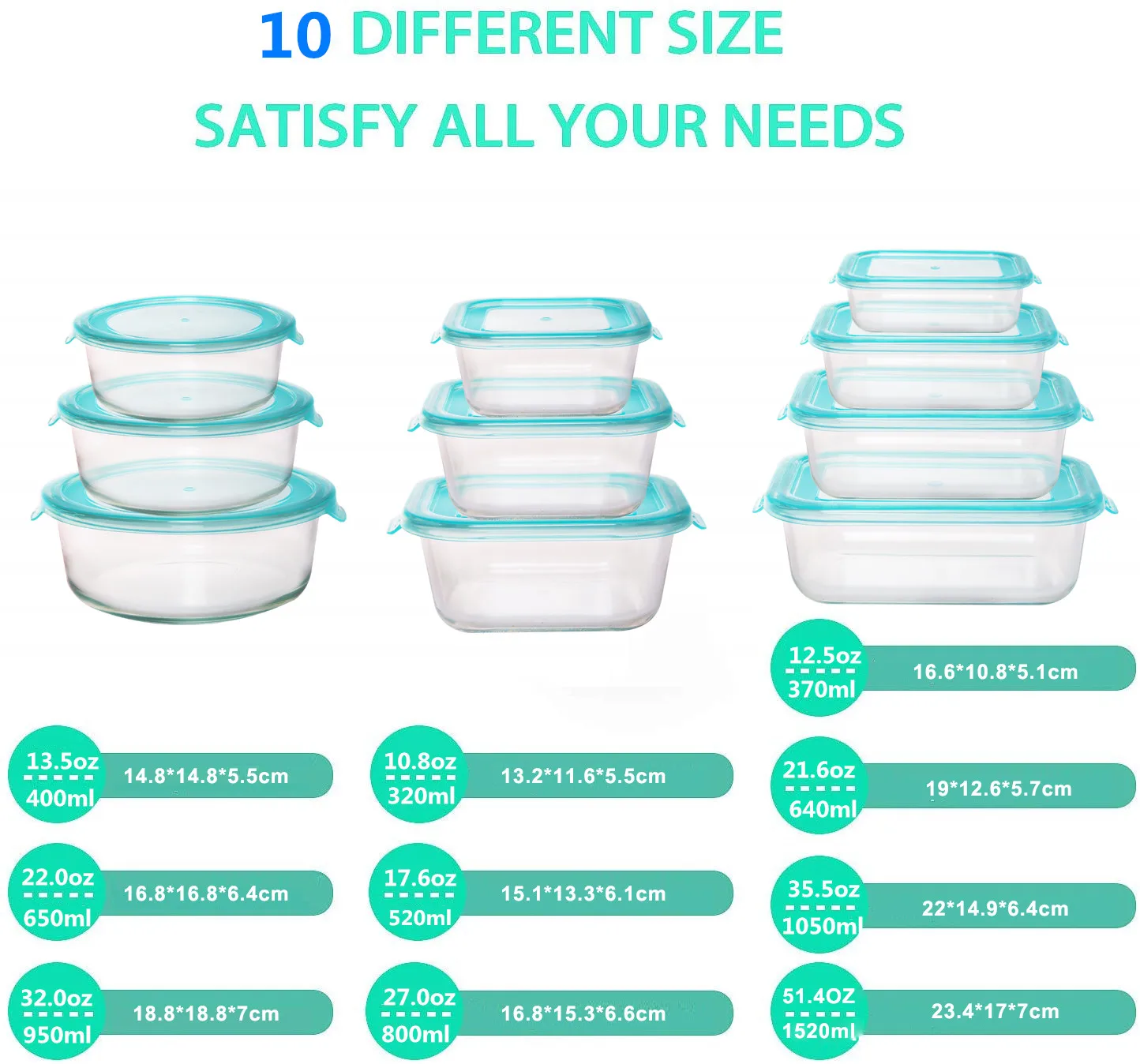 Glass Cold Storage Container Food Storage Containers To Keep Food Hot ...