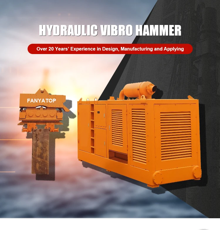Hydraulic Vibratory Pile Driving Vibro Hammer by FANYATOP
