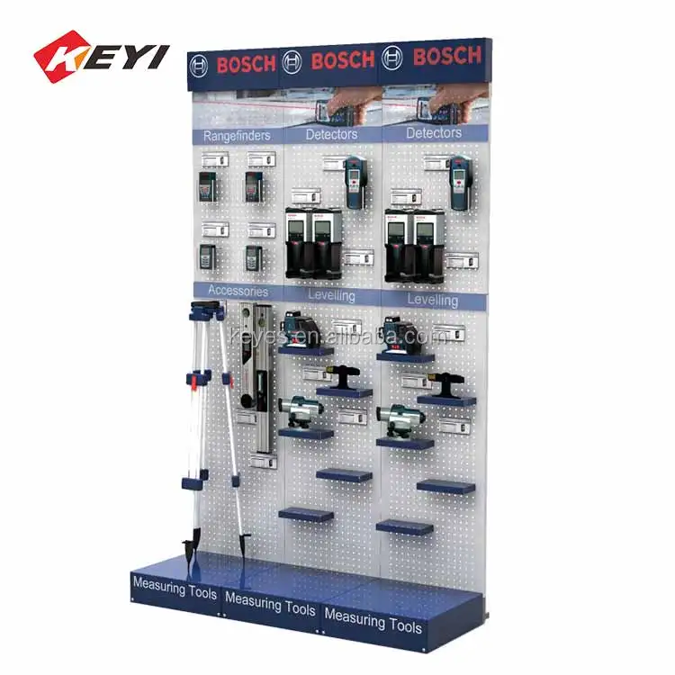 Power Tool Display Stands - Eco-Friendly Metal Perforated Plates