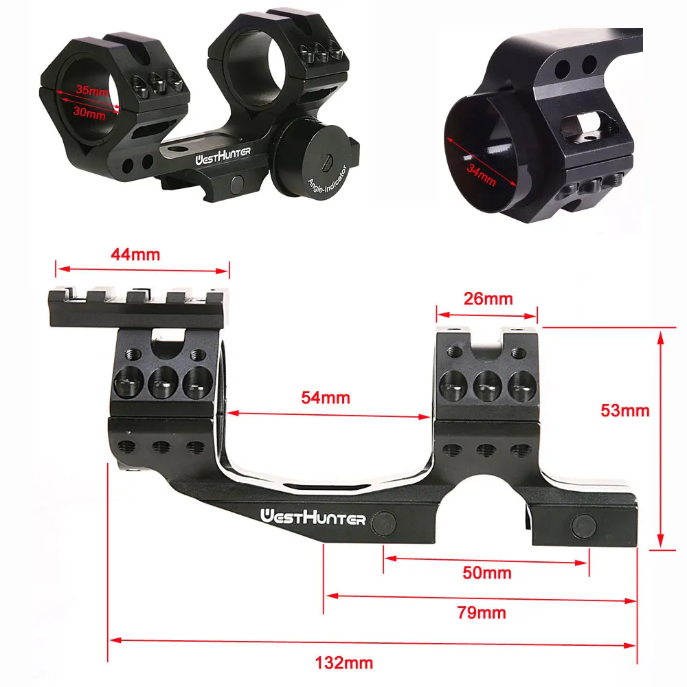 Universal 35mm 34mm 30mm Scope Mounts - Westhunter Precision