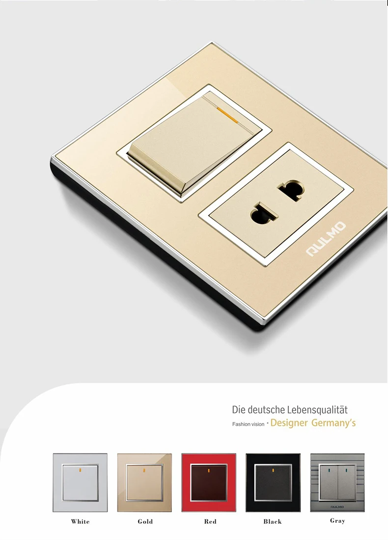 AULMO 2 GANG SWITCH & MULTI-FUNCTION SOCKET - Safe & Versatile