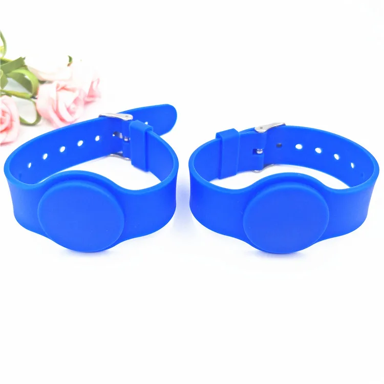 Size Adjustable Smart RFID NFC Silicone Bracelet Wristband Waterproof ...
