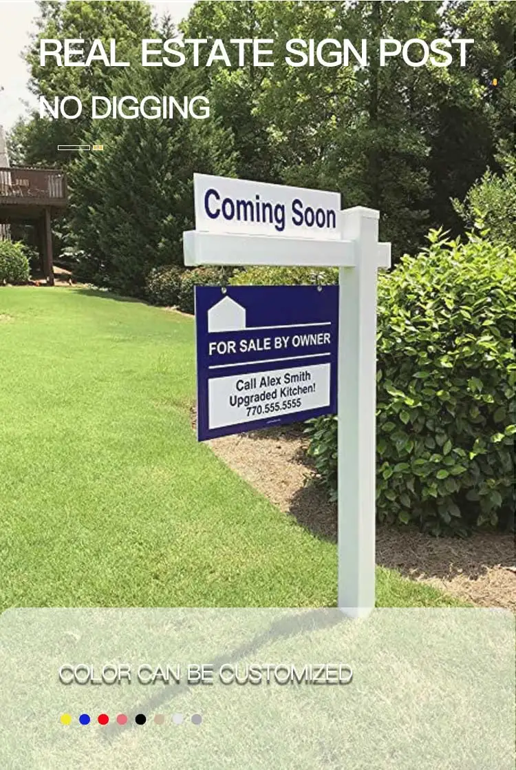 Maintenance Free Diy Yard Pvc Sign Post - Buy Sign Post,Pvc Sign Post ...