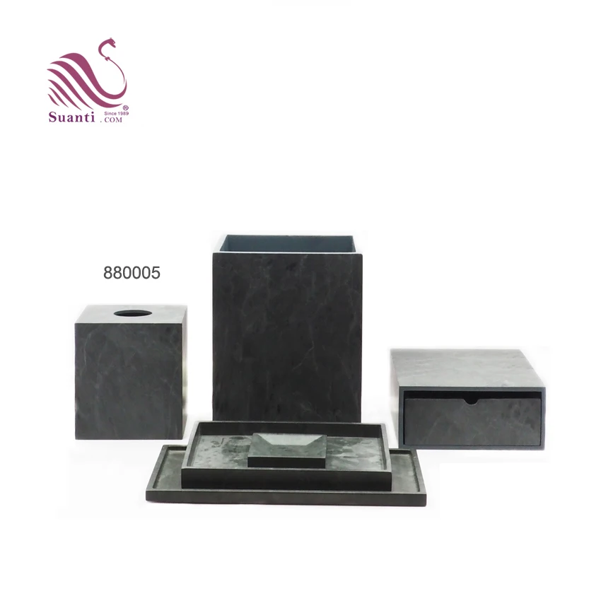 Suanti New Arrival 2019 Polystone Bath Customized Bathroom Accessories ...