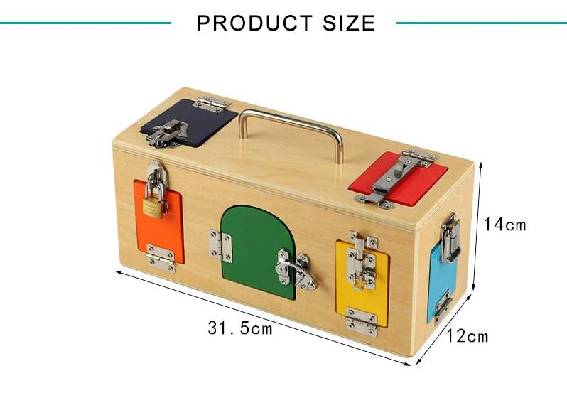 LT123 Lock Box Exercises - Montessori Materials for 2-4 Years
