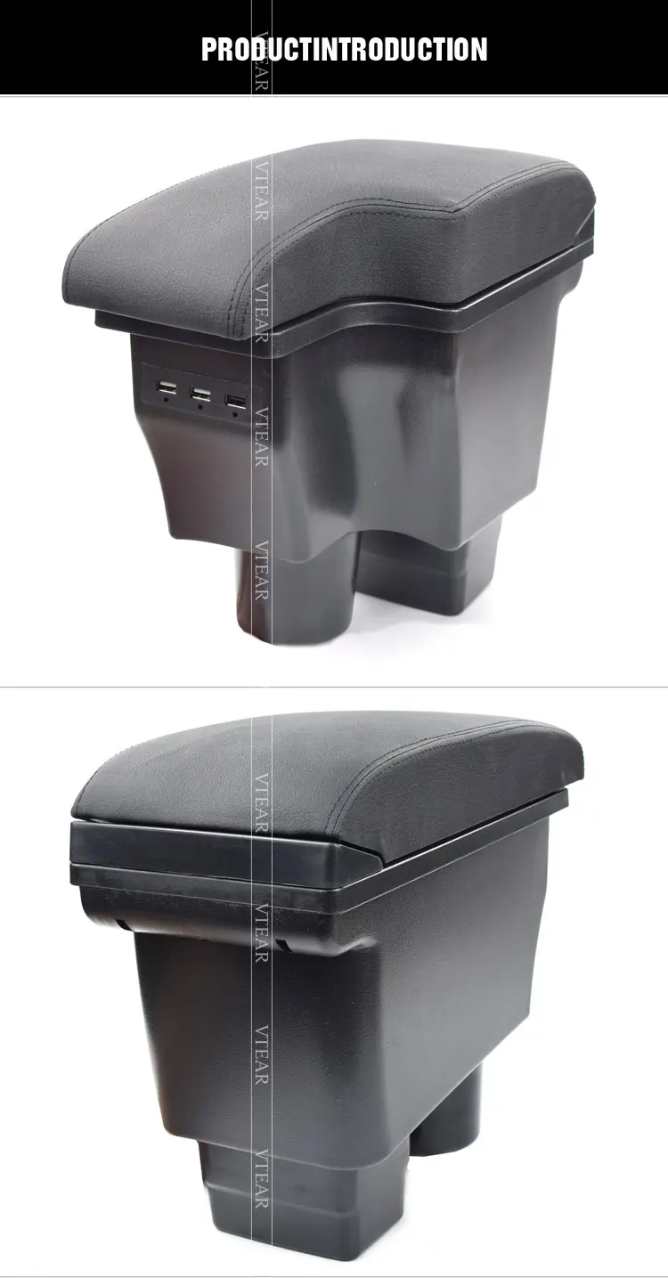 Vtear Mazda 2 Armrest Box - USB Charging & Stylish Decor