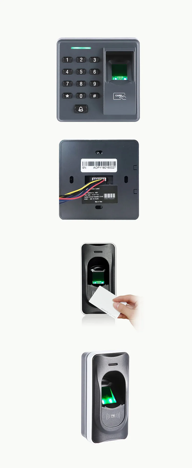 RS485 Biometric Scanner - Fingerprint Slave Reader