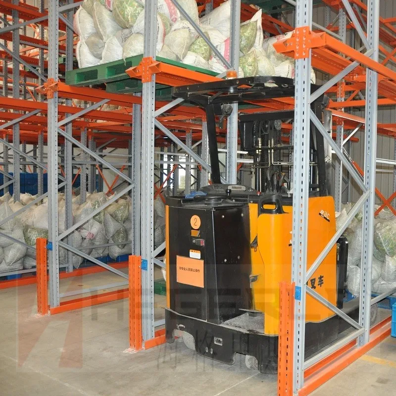 FIFO Drive-Thru Racking System - Efficient Warehouse Storage