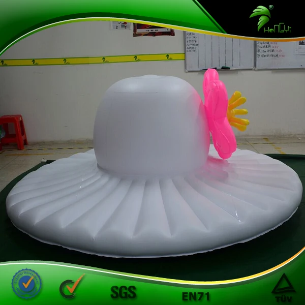 Inflatable Hat With Inflatable Flower Blow Up Inflatable Billycock Air ...