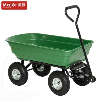 Green Color Plastic Garden Dump Utility Garden Trailer - Buy Utility ...