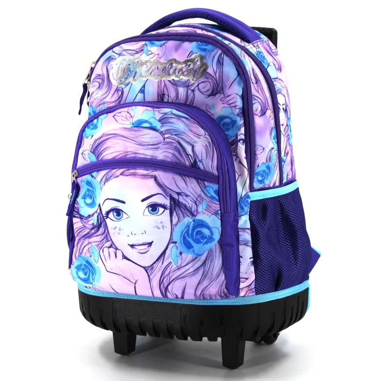 School Student Trolley Bag Girl Trolley Backpack With Wheels,Trolley ...