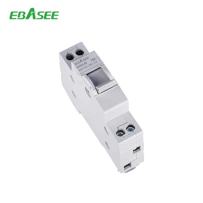 Modular Din-Rail Changeover Switch 1-0-2 16A 1P by EBASEE