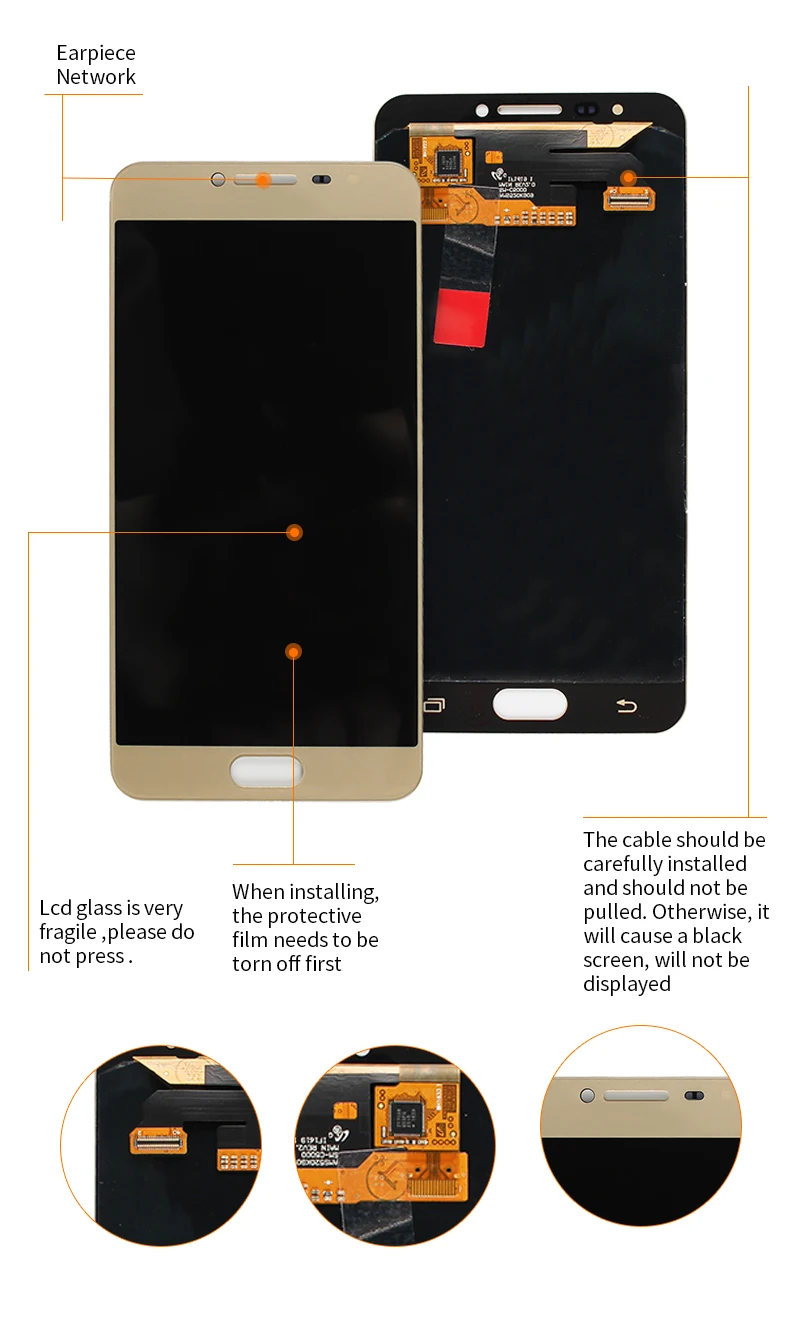 100% Tested High Quality For Samsung Galaxy C5 Pro C5010 Lcd Display ...