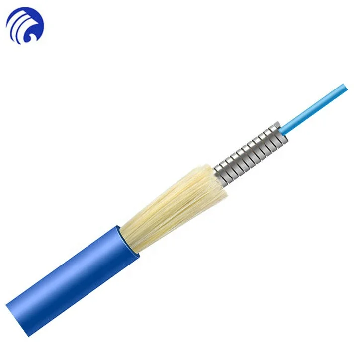 FTTH Armored Fiber Optic Patch Cord - 3.0mm SC APC SM SX G652D LSZH 1M