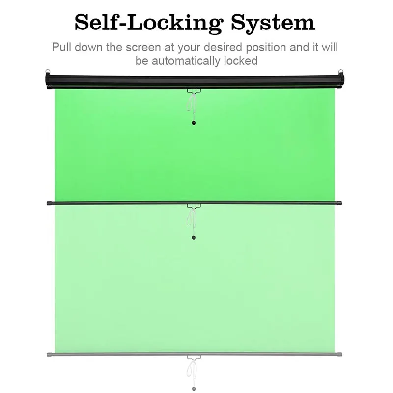 2*1.8M Retractable Green Screen - Perfect for Live Streaming