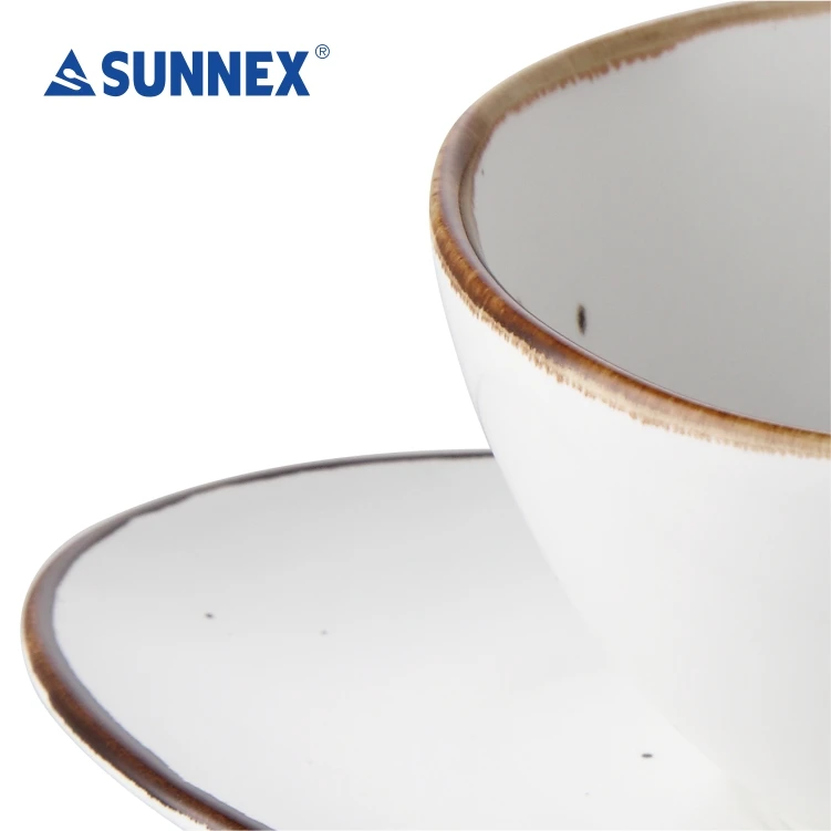 Sunnex Elegant Hand Painted Porcelain Coffee Tea Cup And Saucer Set ...