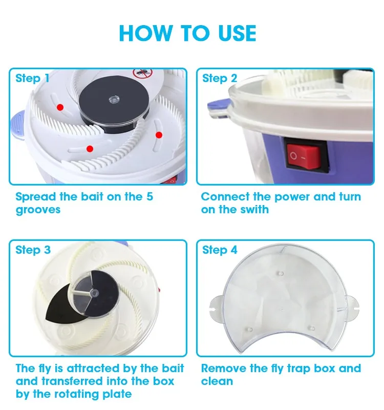 Usb Automatic Electric Fly Catcher Device Fly Trap - Buy Fly Catcher ...