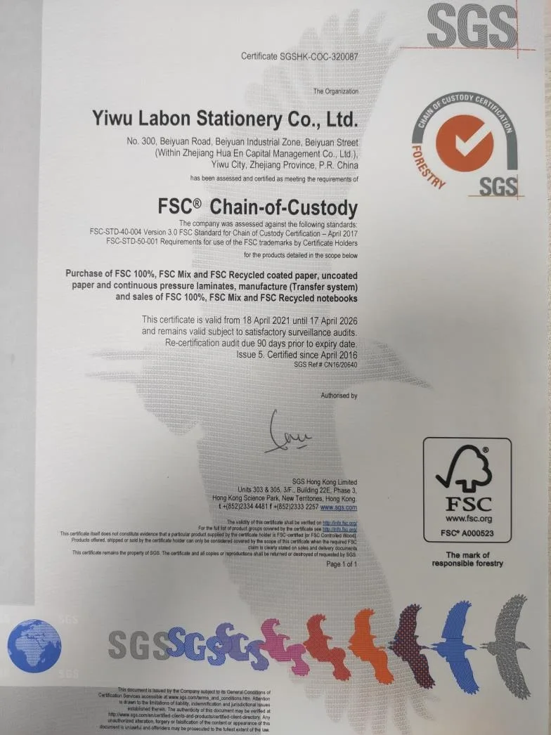 Yiwu Labon Stationery Co., Ltd. - Notebook, Memo Pad