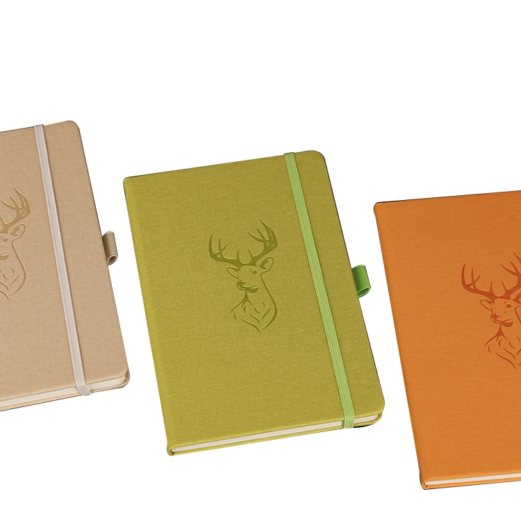Wholesale Embossed Logo Hardcover Pu Leather Custom Printed Notebook ...
