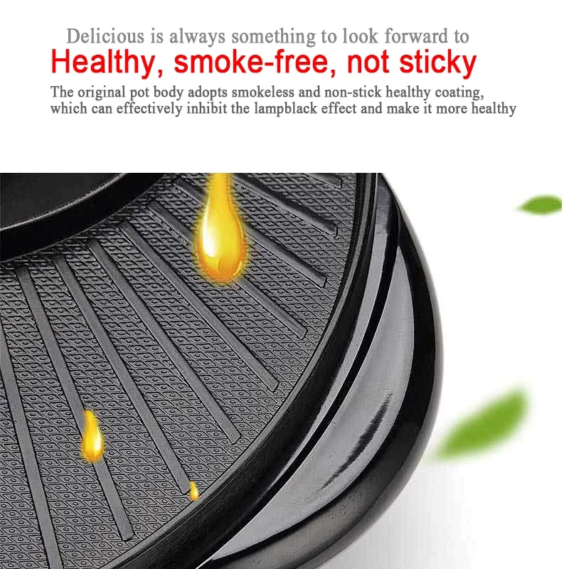 Hot Pot Smokeless Home Use Multi-functional Table Electric Self Heating ...